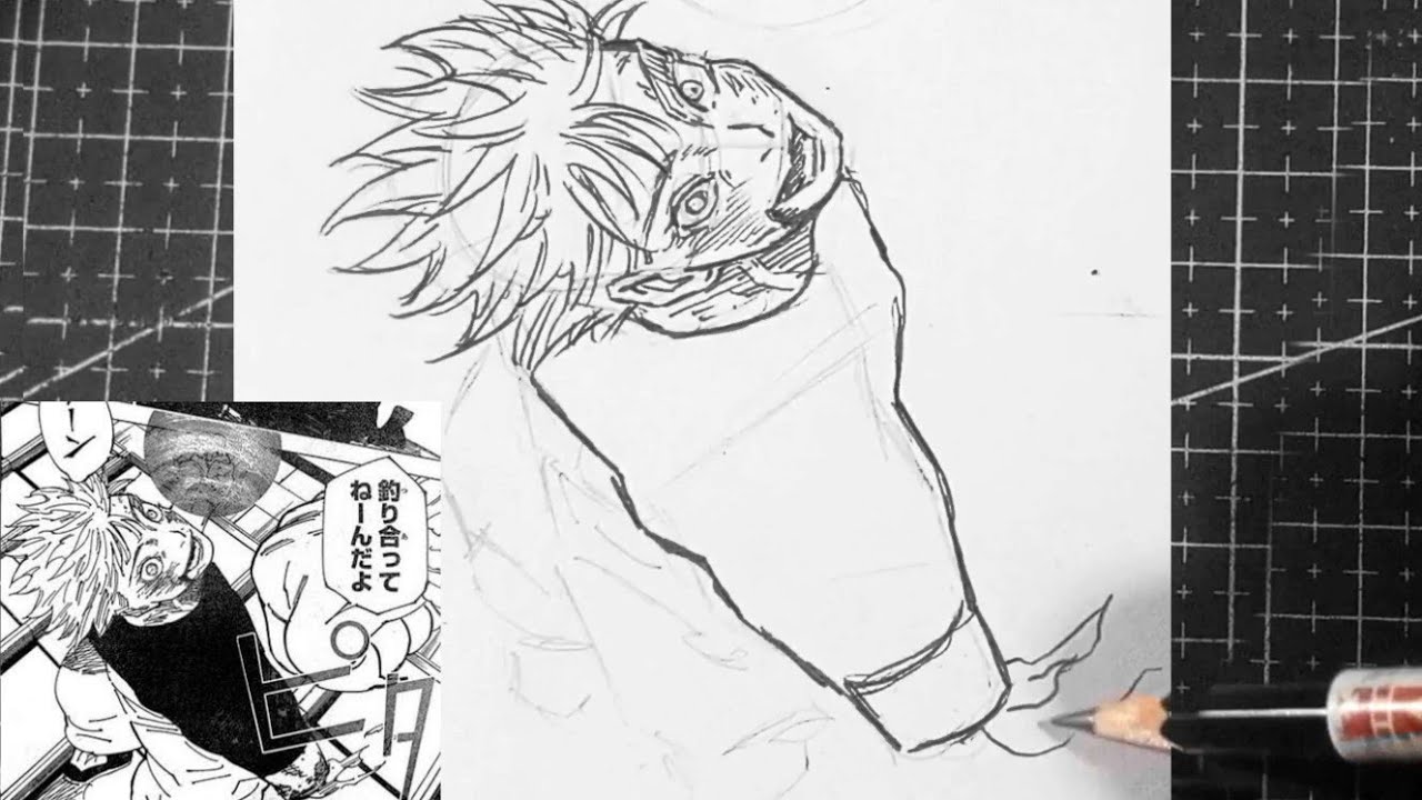 How to Draw Gojo Destroy Agito With Blue🔵 - Jujutsu Kaisen - YouTube