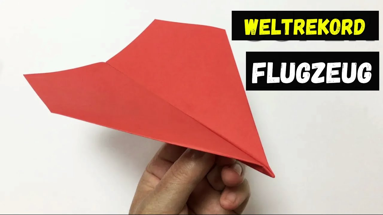 ORIGAMI FLUGZEUG - Papierflieger Falten - YouTube