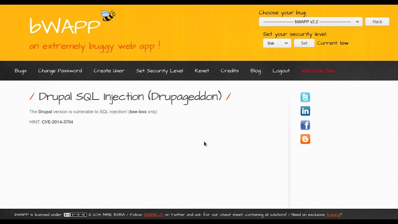 Drupal Sql Injection Drupageddon Low Security Level Youtube 4353