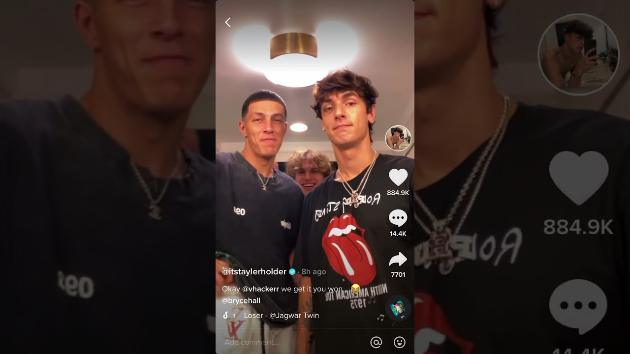 Bryce hall and tayler holder loser video - YouTube