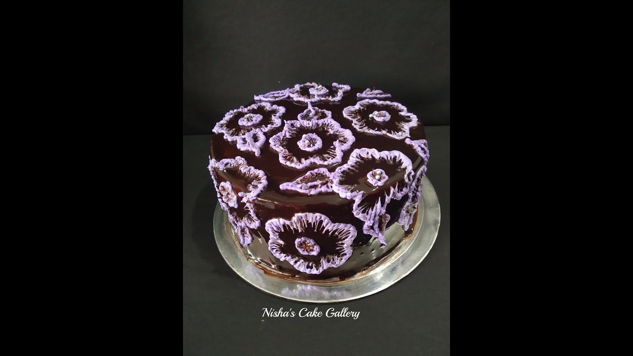 Designed Chocolate Cake | By Nisha's Cake Gallery - YouTube