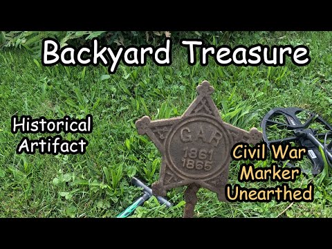 Uncovering a Civil War GAR Grave Marker: A Remarkable Discovery! - YouTube