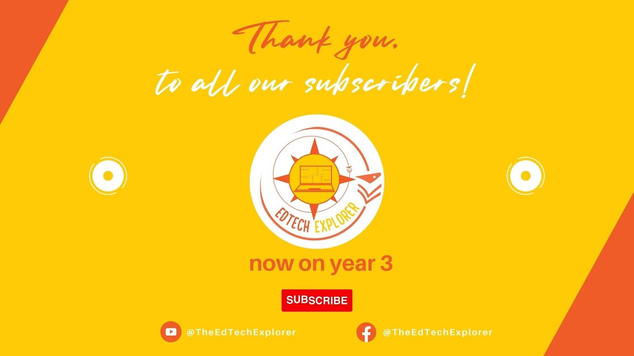 The EdTech Explorer is now on year 3! - YouTube