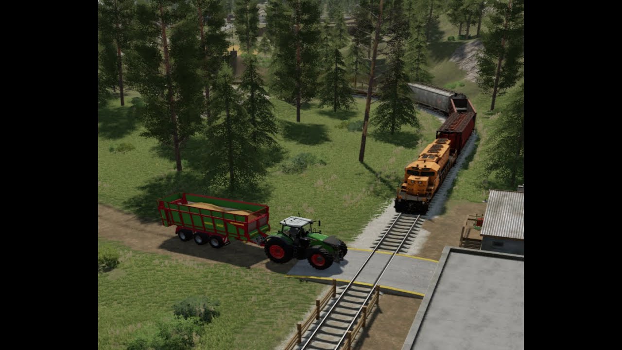 Farming Simulator 22 | Driving a Train! | Goldcrest Valley Episode 8 ...