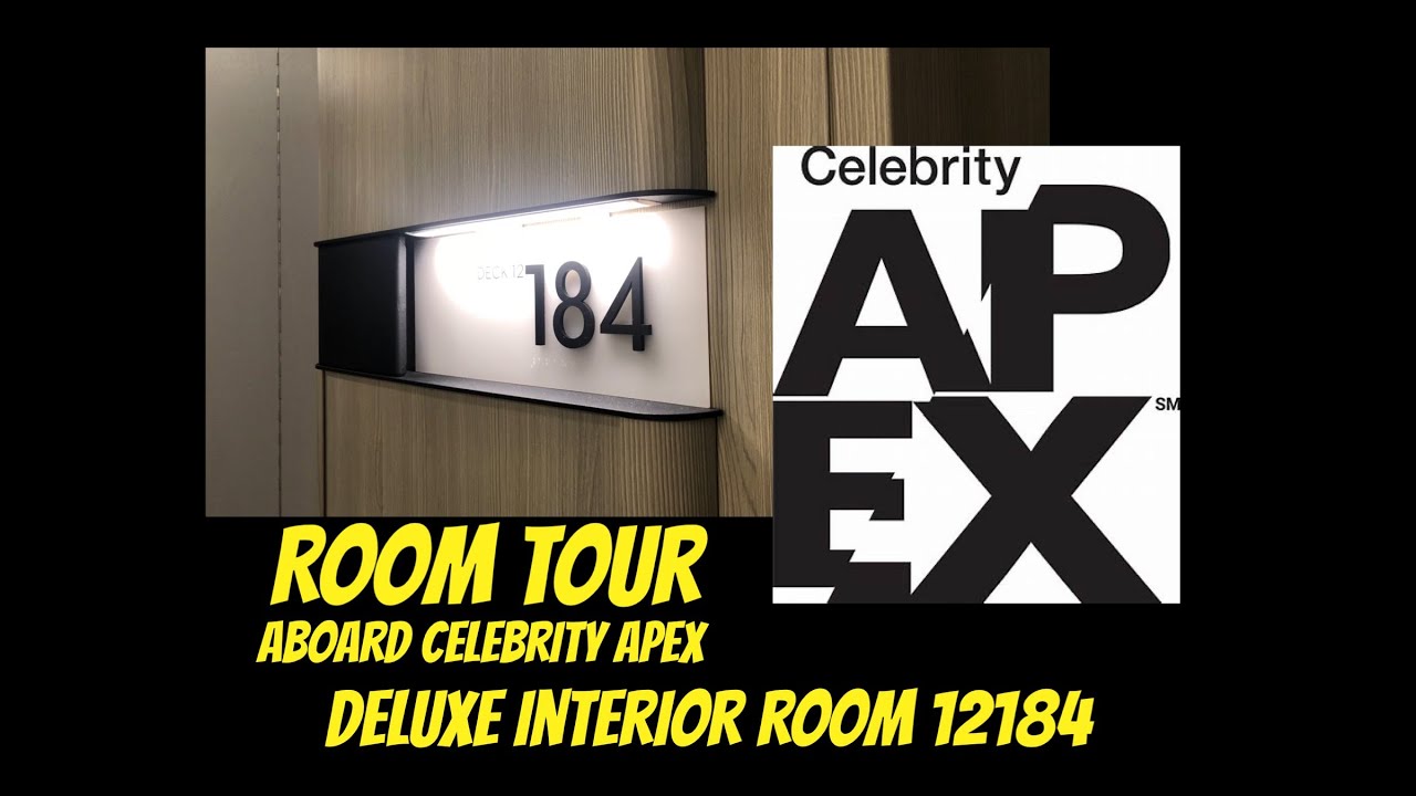 Room Tour 12184 on Celebrity Apex Deluxe Interior Room - YouTube