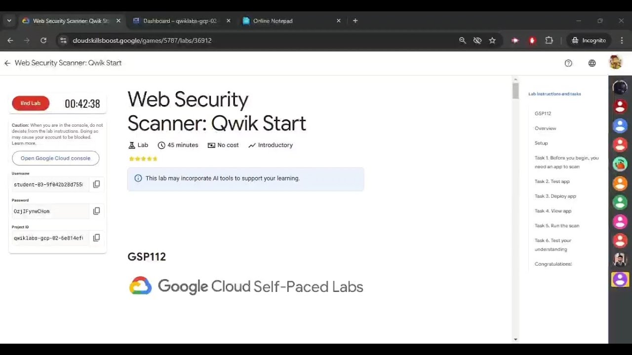 Web Security Scanner: Qwik Start || GSP112 || #2025 Solution - YouTube