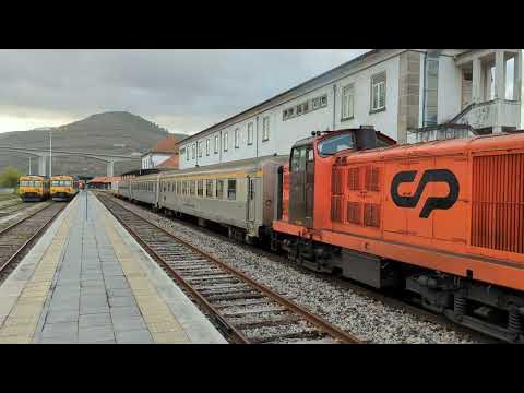 CP 1429 leaves Regua for a service to Porto. Thursday 30 March 2023. - YouTube