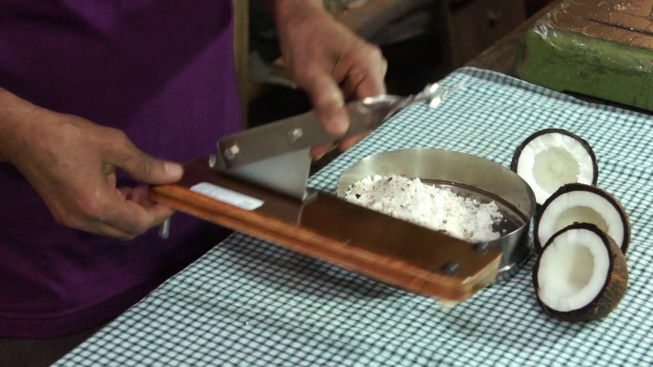 Table Top Coconut Grater V14 - YouTube