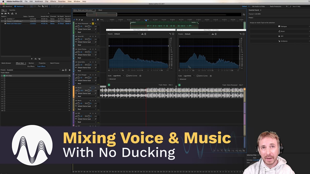 How to Mix a Voice Over with Music without Ducking - YouTube