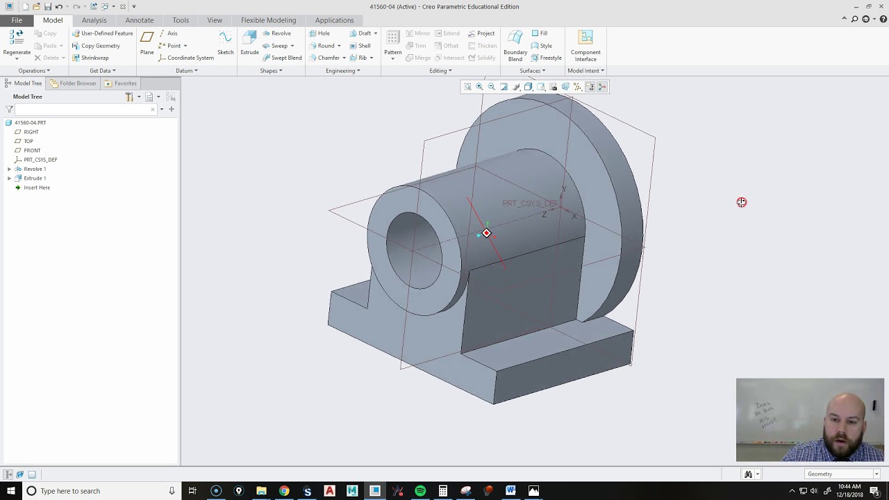 CREO: CREATING A HOUSING - YouTube