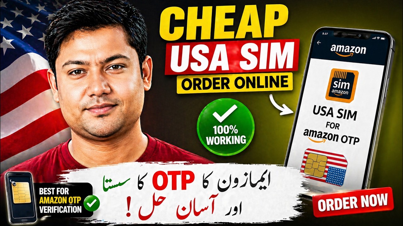 How to Get a USA SIM Online & Fix Amazon OTP Issues (100% Works!) - YouTube