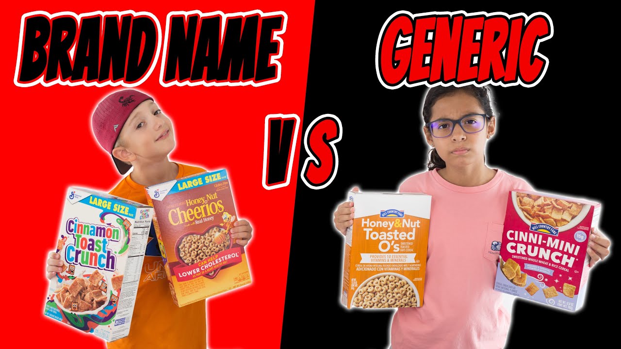 Name Brand vs. Generic Cereal Taste Test - YouTube