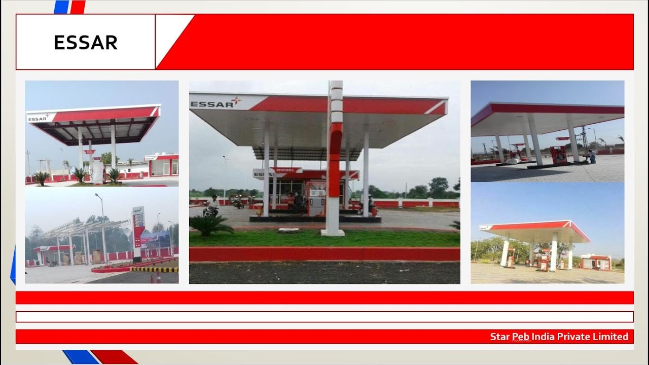 ESSAR Petrol Pump Canopy - starpebindia.com - YouTube