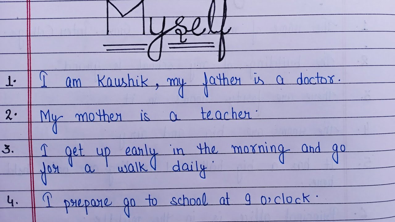 10 lines on myself || About myself || 10 lines essay on myself in ...