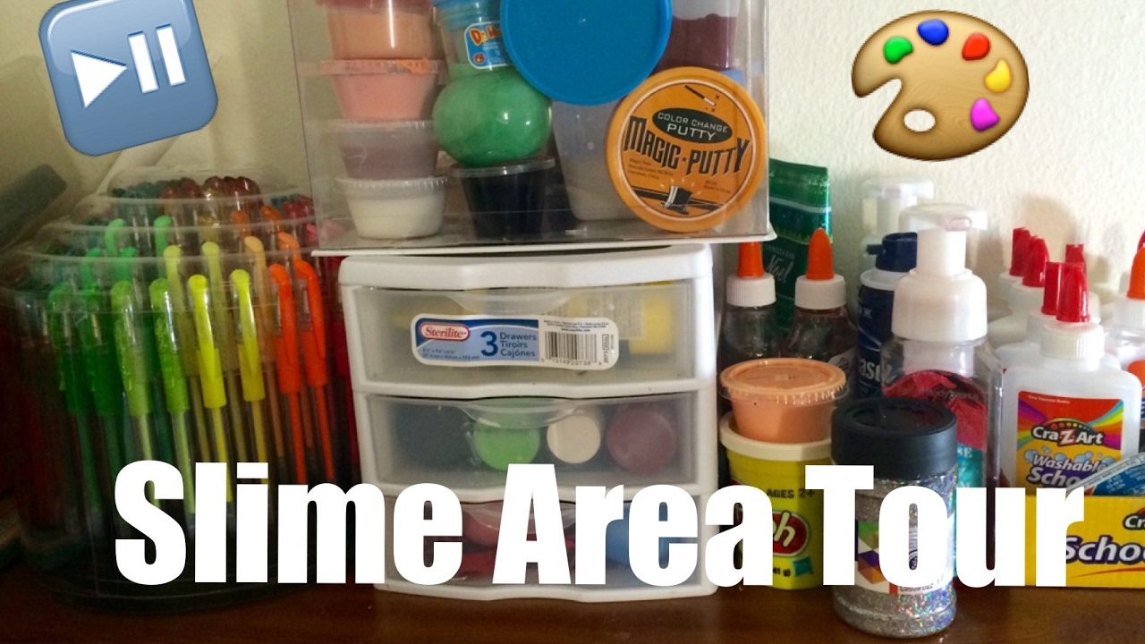 Slime Workshop Area Tour 😜 - YouTube