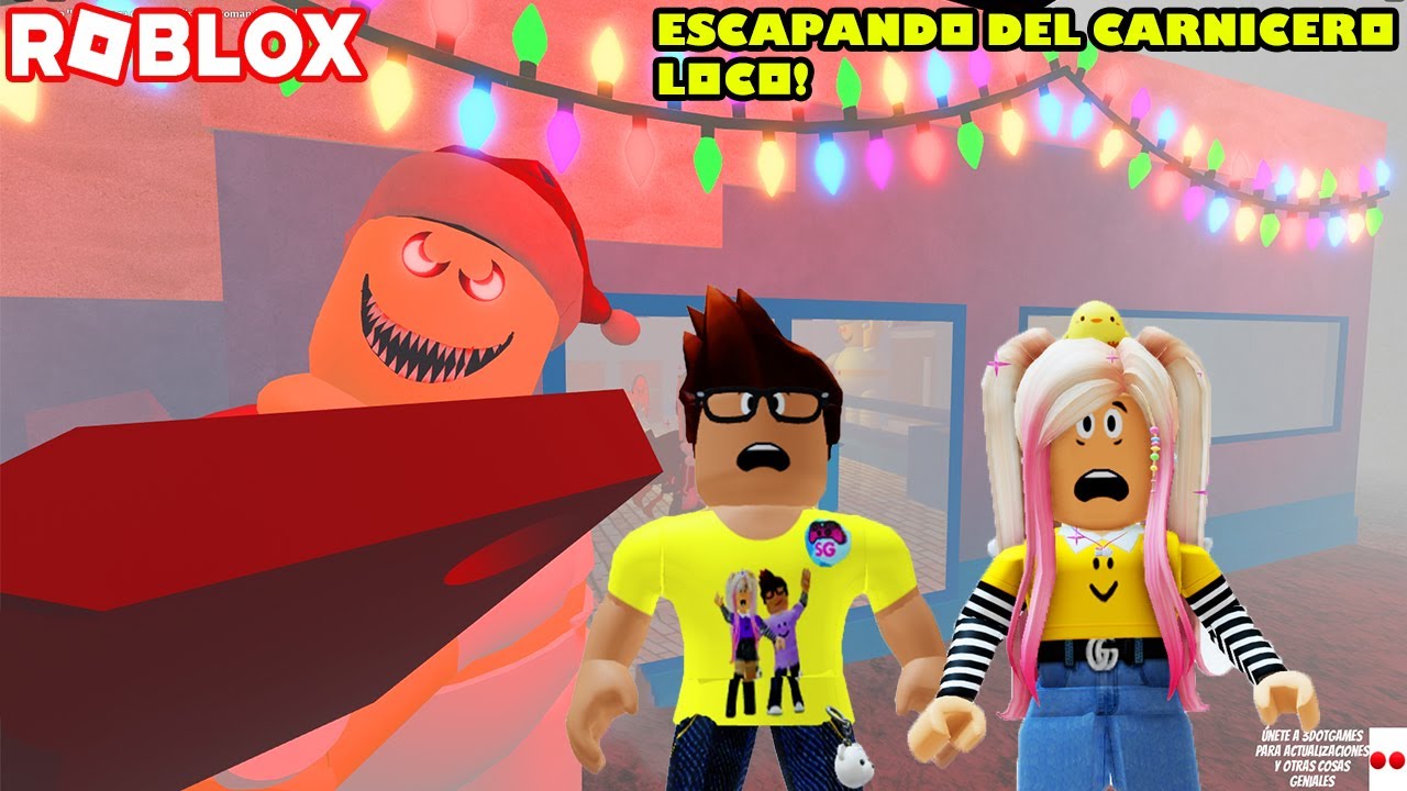 Escapando Del Carnicero Loco Y Zombies! Scary Obby! 😵🥴 - YouTube