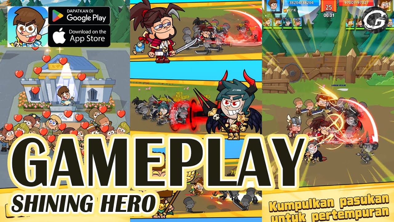 Shining Hero Gameplay - Mobile Game (Android/IOS) - YouTube