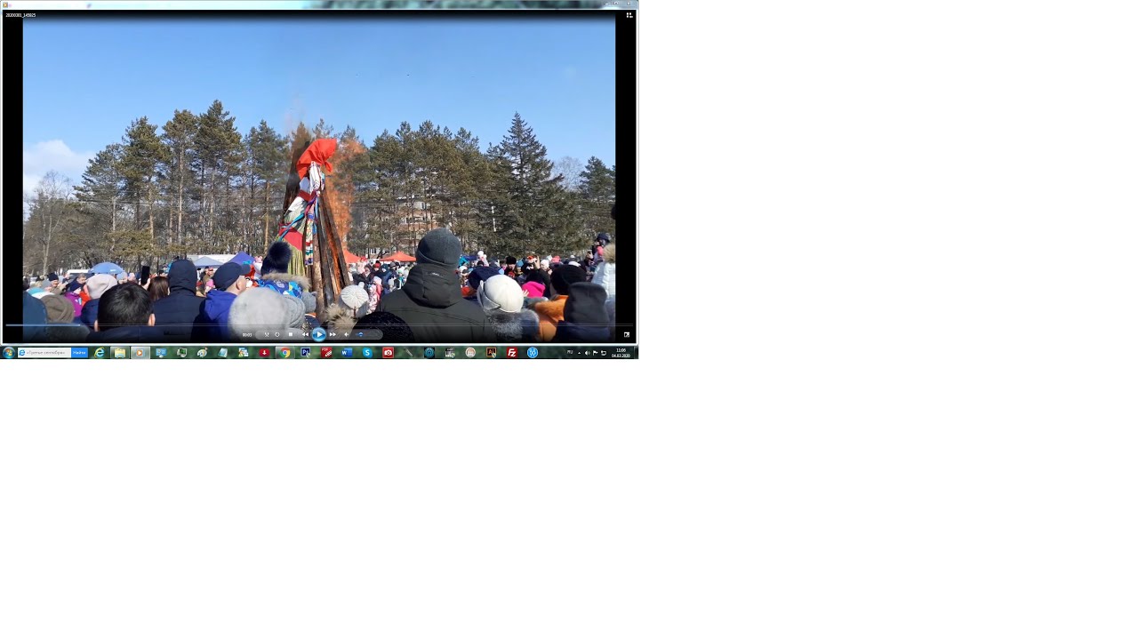 Празднование масленицы в Лучегорске. Приморский край. The celebration ...