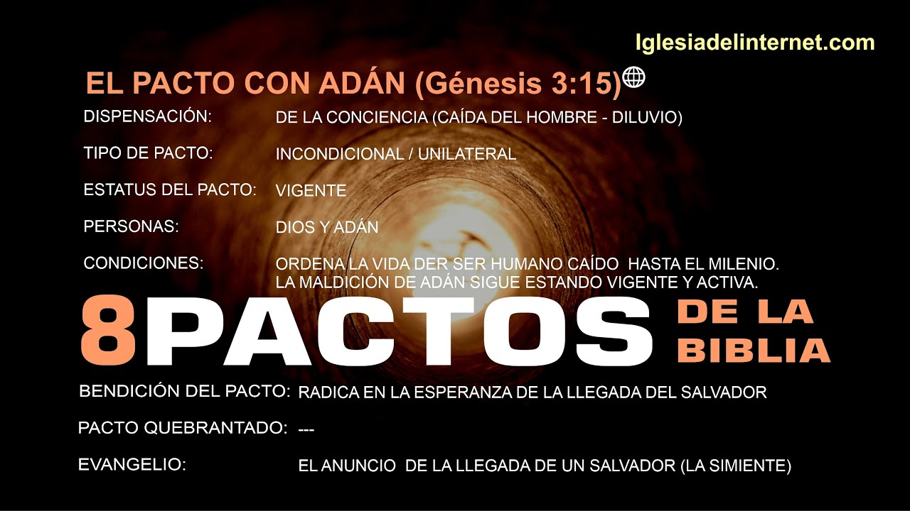8 PACTOS DE LA BIBLIA 02 - El pacto con Adán - Pastor Erich Engler ...