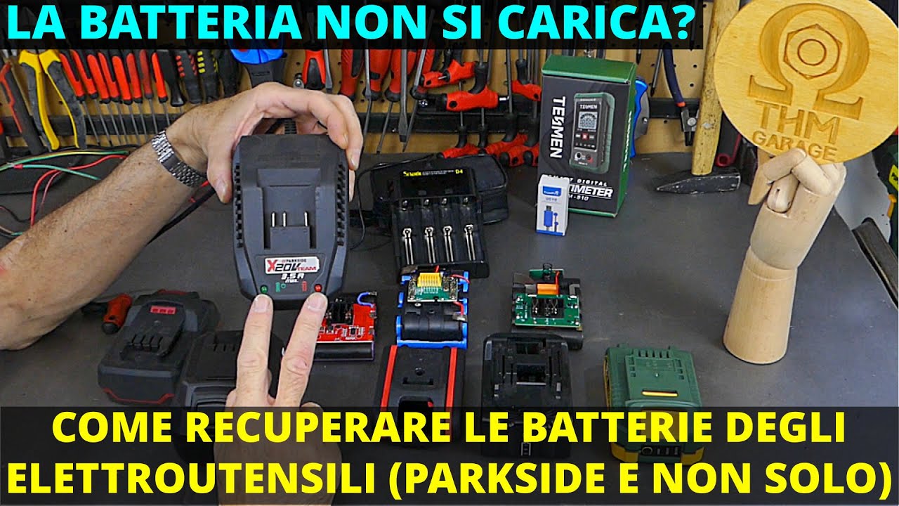 La batteria non si carica? Come risolvere. Batterie Parkside e altre ...