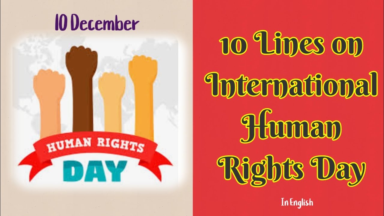 Easy Lines On Human Rights Day|| Speech on International Human Rights ...