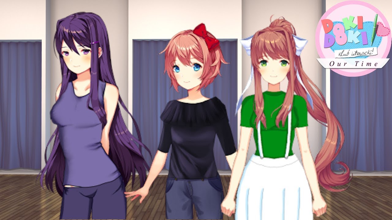 Wypad na ciuchy z dziewczynami! DDLC Our Time kontynuacja #4 wersja ...