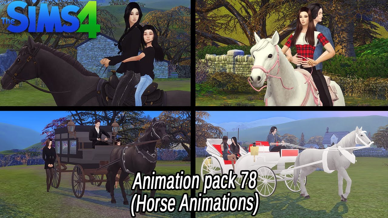 Sims 4 Animations | Animation Pack #78 | Horse Animations | Early ...