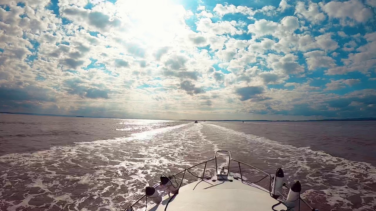 Bristol Channel boating - Running from Portishead to Cardiff - YouTube