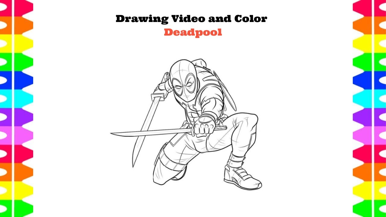 How to Draw Deadpool l Drawing Video Deadpool Fun Art - YouTube