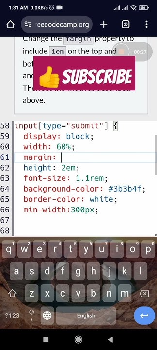 Build a Responsive Form –61 FreeCodeCamp Solution & Full Explanation # ...