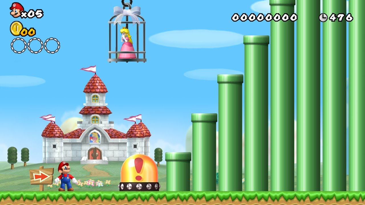 Can Mario climb up 999 Pipes in New Super Mario Bros. Wii - YouTube