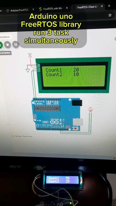 Arduino uno multitasking |FreeRTOS library |not use millies function #diy #electronics #arduino ...