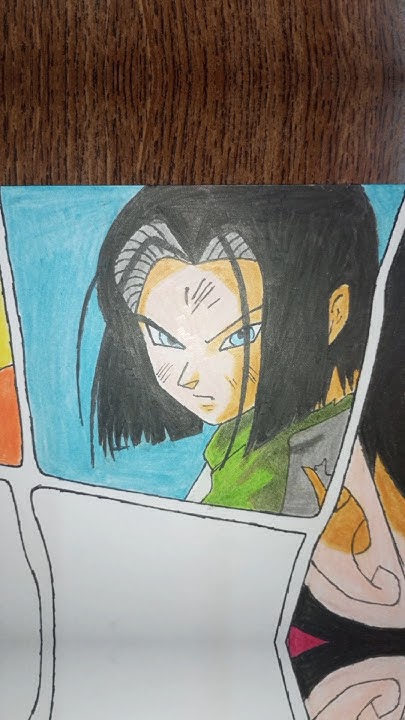 how to draw Android 17 #drawing #goku #animedrawing #dragonball #shorts ...