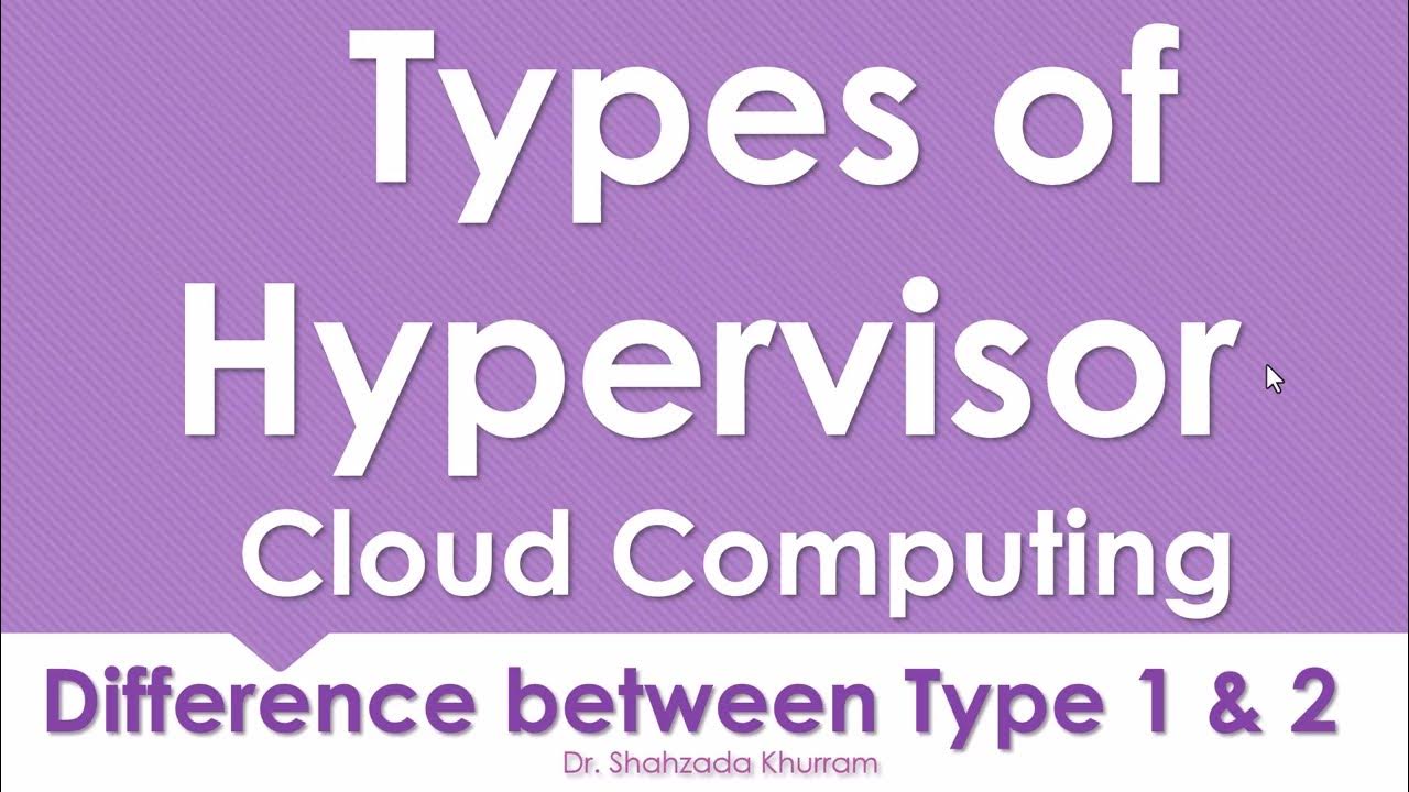 Types of Hypervisor | Cloud Computing - YouTube