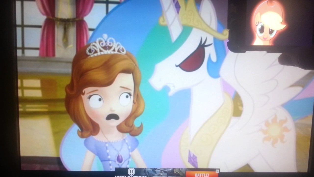 Applejack React Sofia The First Meets My Little Pony - YouTube