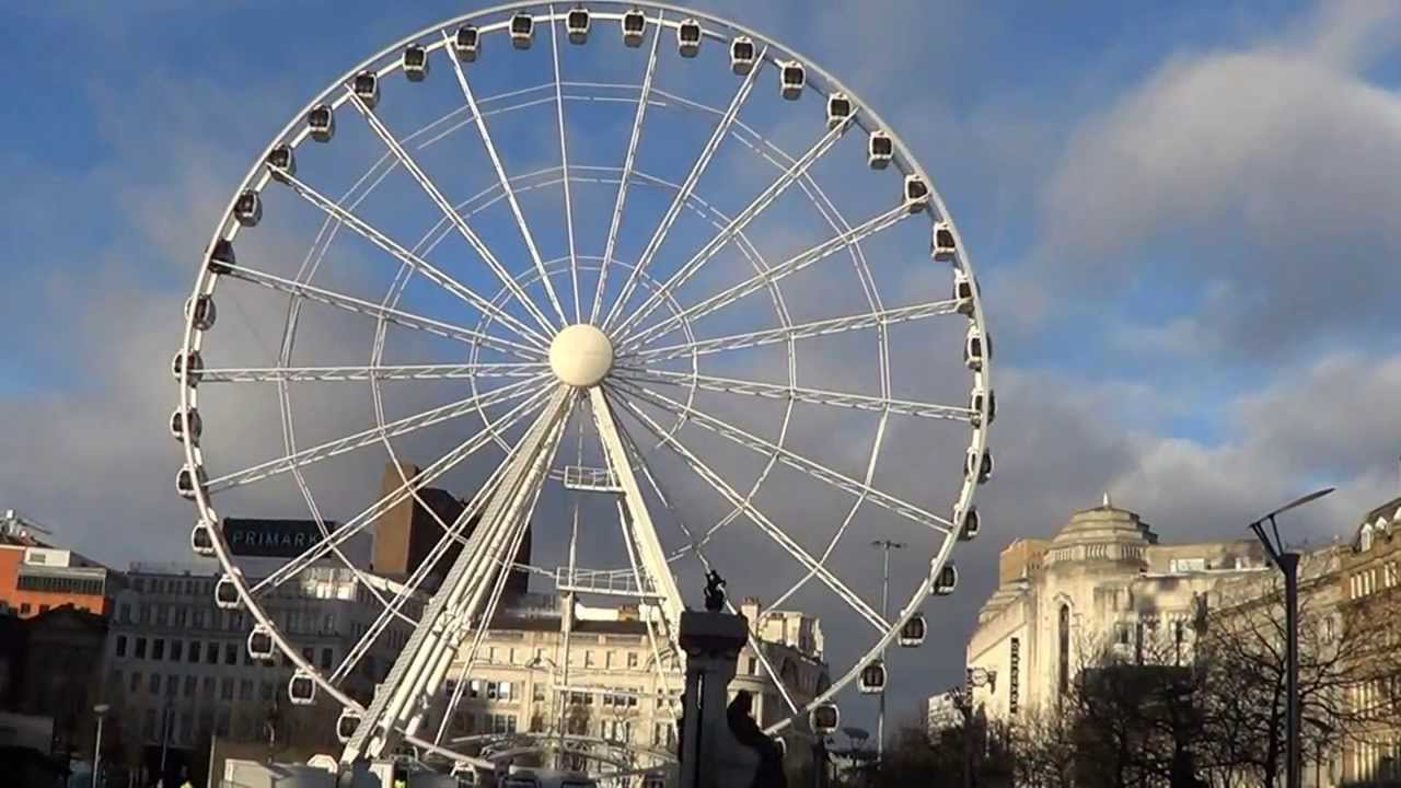 Manchester Wheel at Piccadilly Gardens - YouTube
