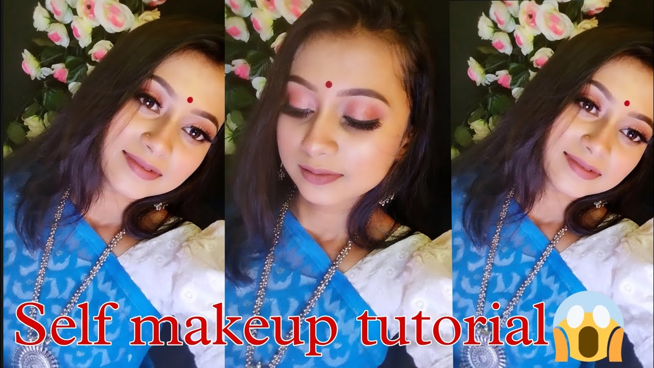 Self makeup tutorial video ♥️💙@papisarkar18 - YouTube