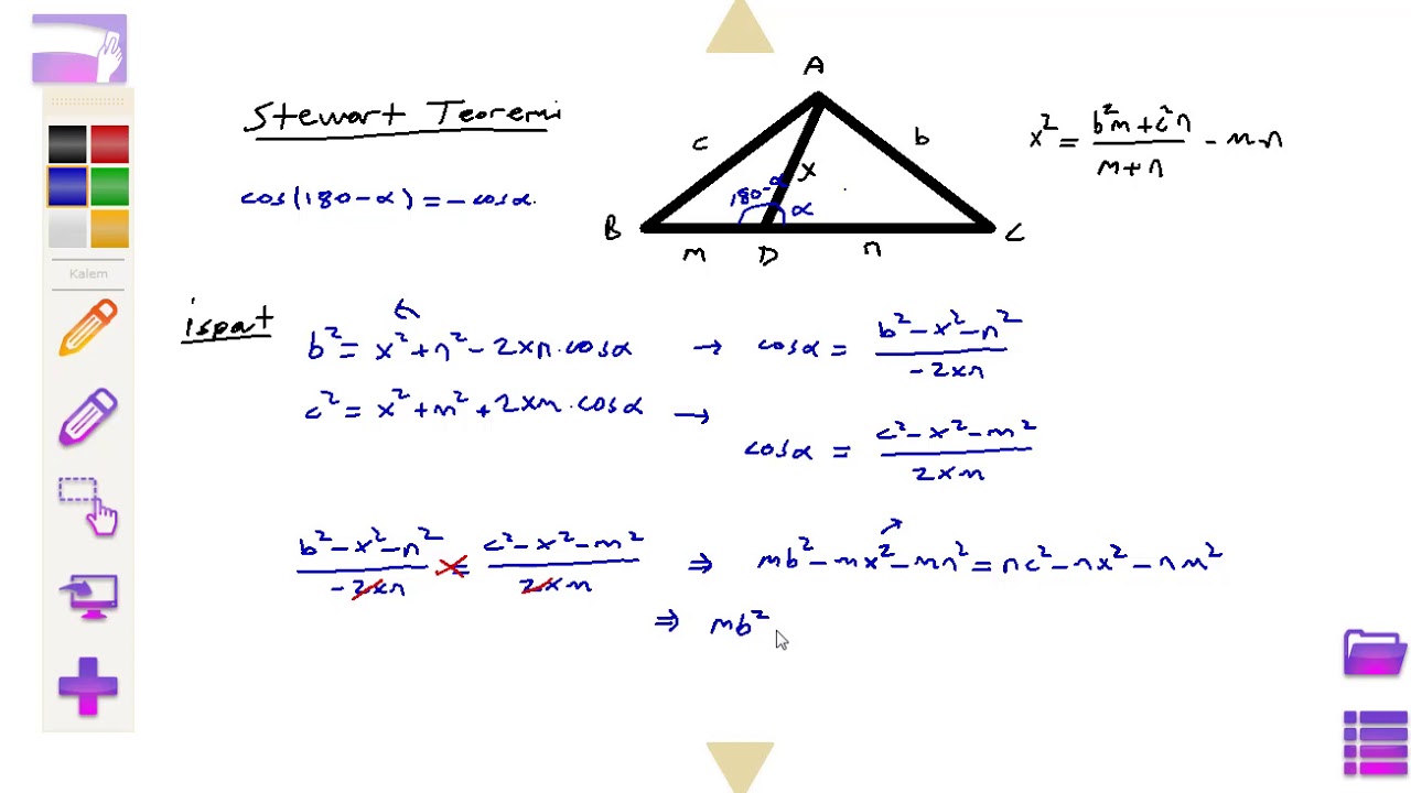 STEWART TEOREMİ İSPATI - YouTube