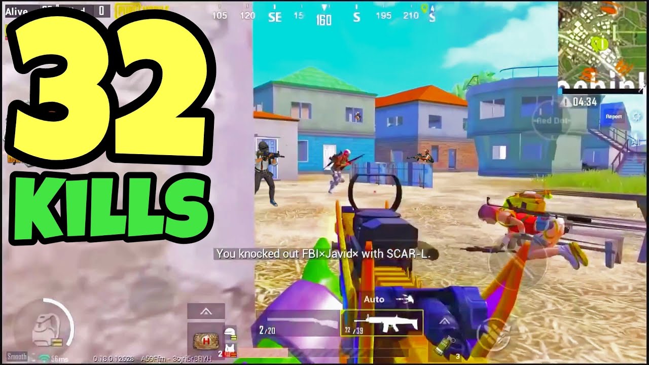 Pochinki 1 vs 4 Incredible gameplay 32 kills | 32 kills amazing ...