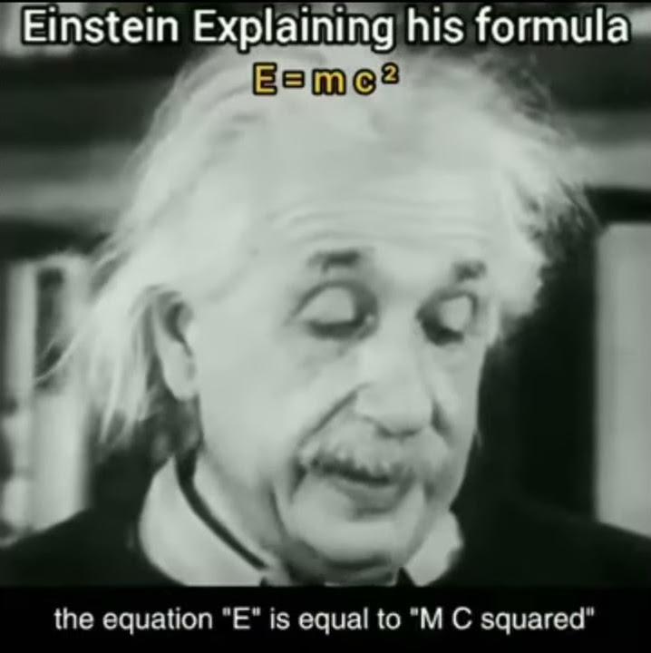 Rare video of Albert Einstein explaining E = mc2 - YouTube