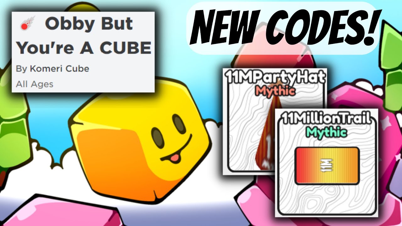 Two New Limited Time 11 Million Visits Codes In Obby But You're A CUBE ...