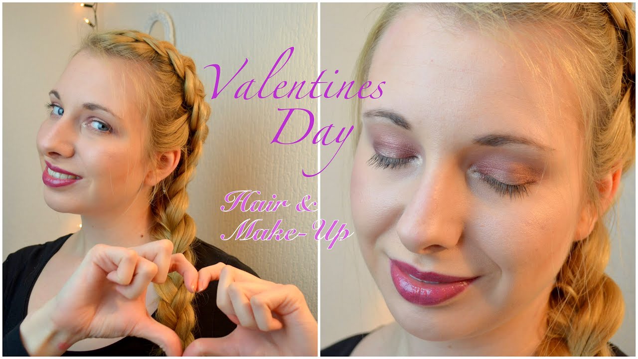 Get ready with me for Valentines Day | Romantic Make-Up and Eyes - YouTube