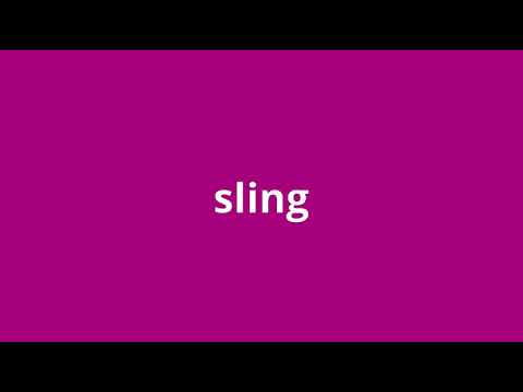 what is the meaning of sling - YouTube