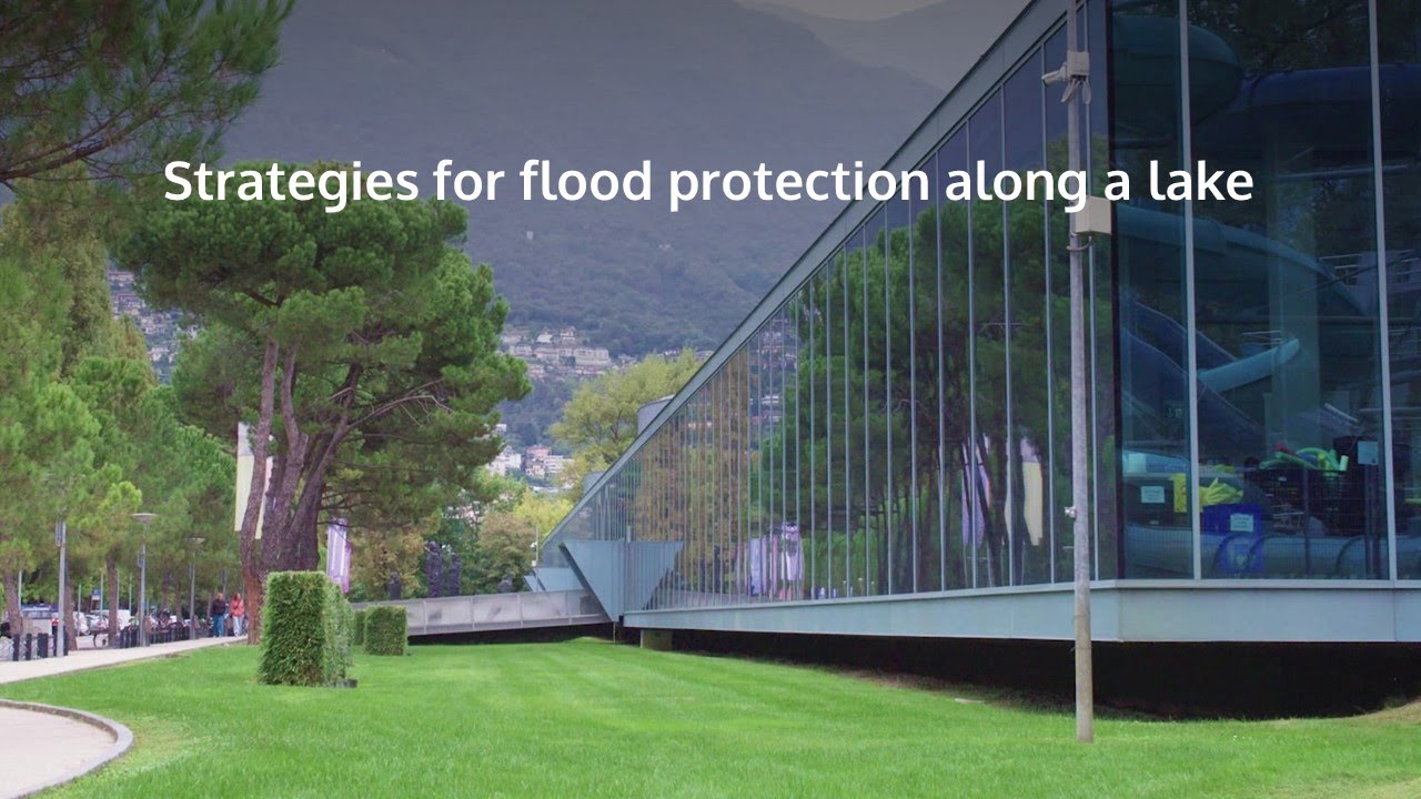 Strategies for flood protection along a lake - YouTube