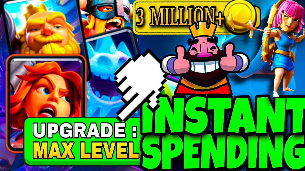 HUGE GOLD UPGRADE IN CLASH ROYALE - YouTube