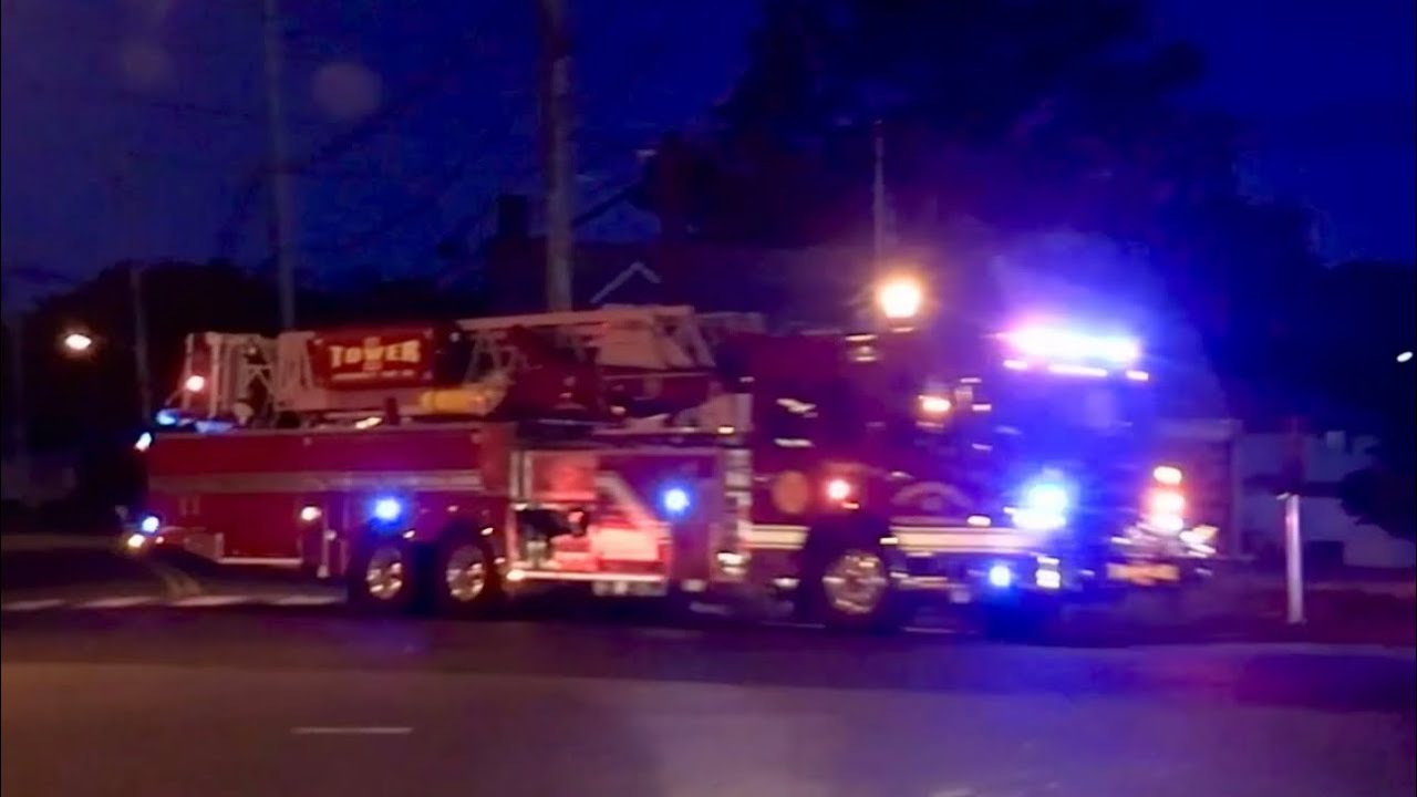 Wayne NJ Fire Department Tower 1 Responding mutual aid to Totowa, NJ ...