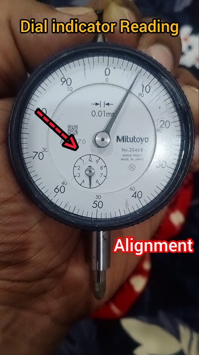 Alignment dial indicator reading | alignment in Hindi #alignment #tranding #shortsfeed # ...