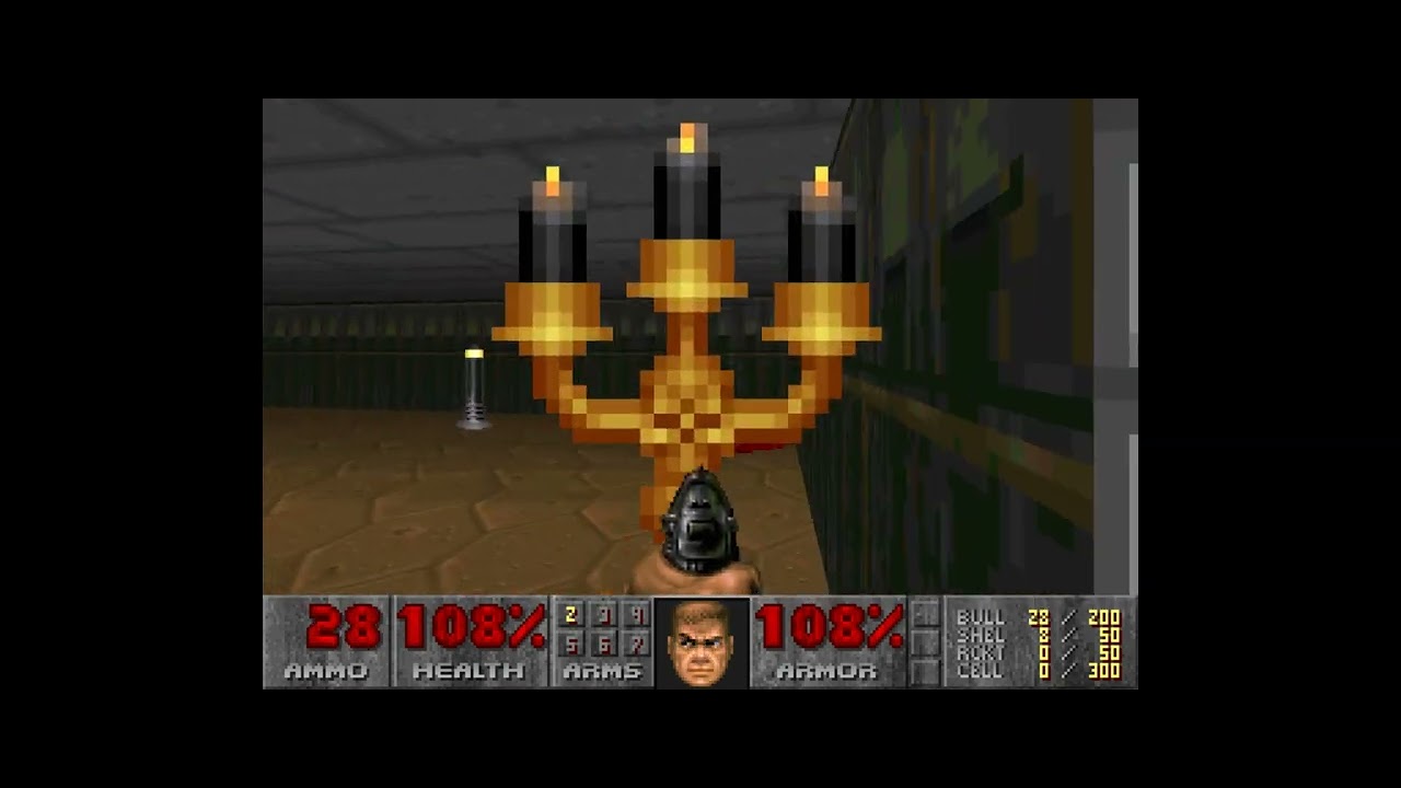 DooM 1993 E1M1 Hangar Ангар 100% no comments - YouTube