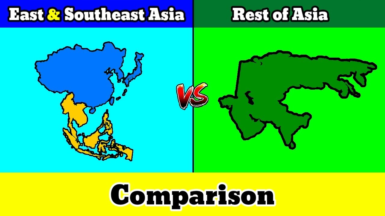 Let's Compare East and Southeast Asia VS Rest of Asia | Country ...