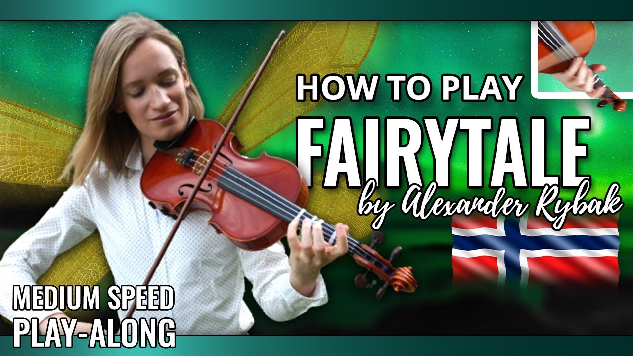 How to play Fairytale by Alexander Rybak | Medium Speed Play-Along ...